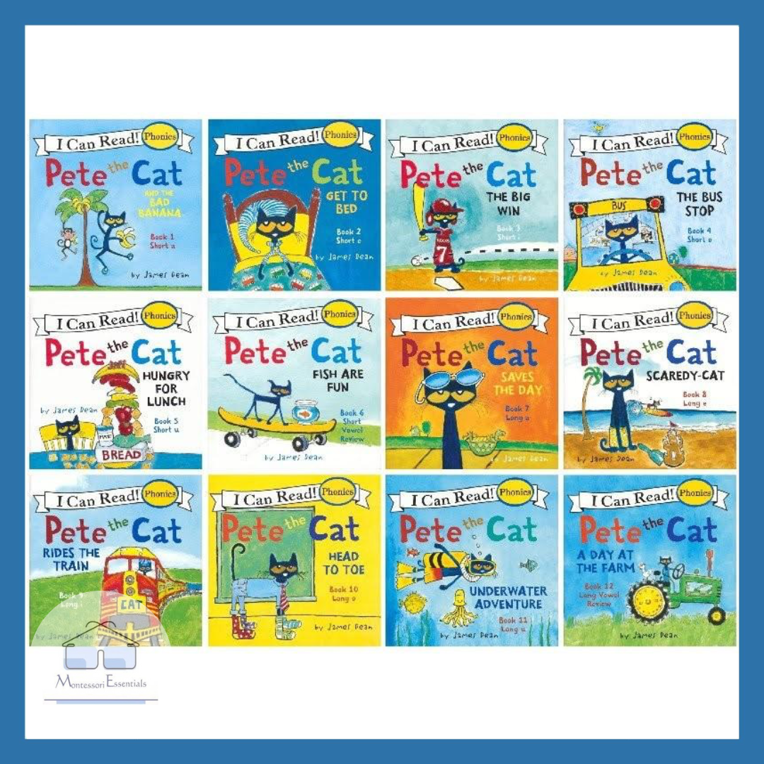(12 Books) Pete The Cat I Can Read Phonics English Picture Children ...