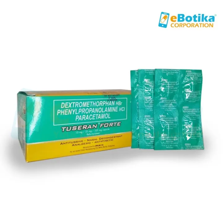 Tuseran Forte (12pcs Capsule ) (For Relief of Cough, Colds and Headache ...