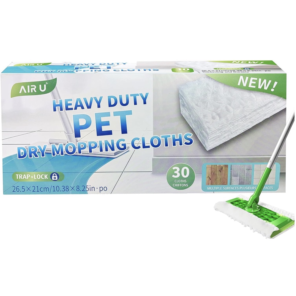 Heavy Duty Pet Dry Sweeper Pads for Swiffer Dry Sweeping Cloths Refills ...