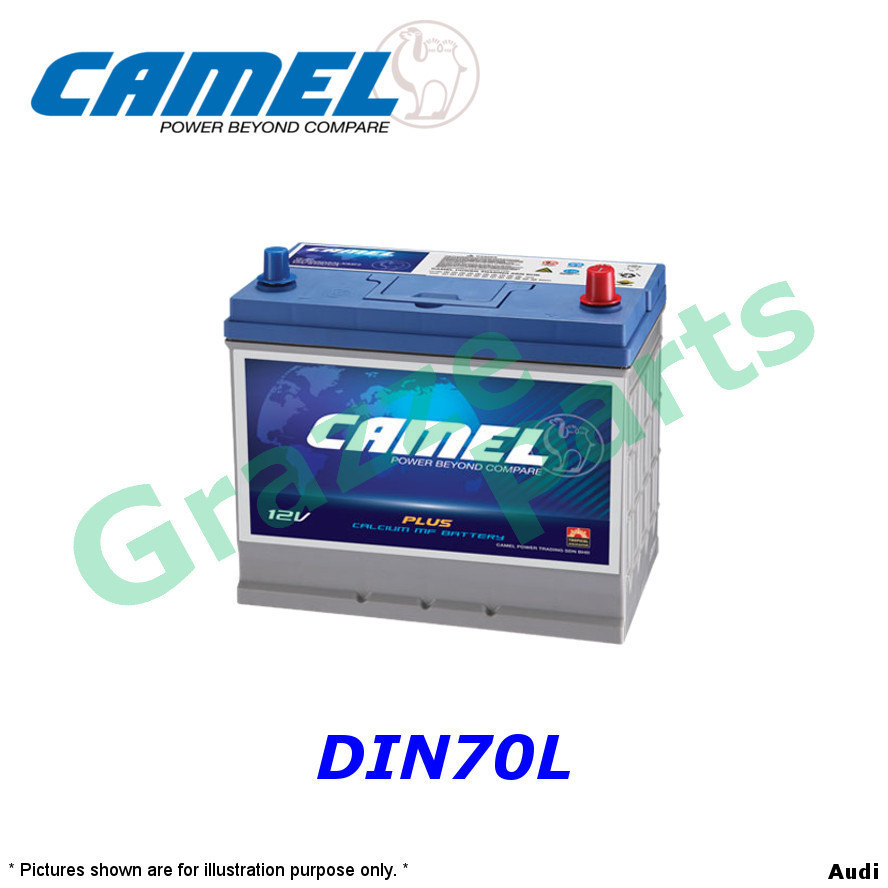 Camel Plus MF AGM DIN70L | DIN70 | LN3 (70AH) Car Battery Bateri Kereta ...