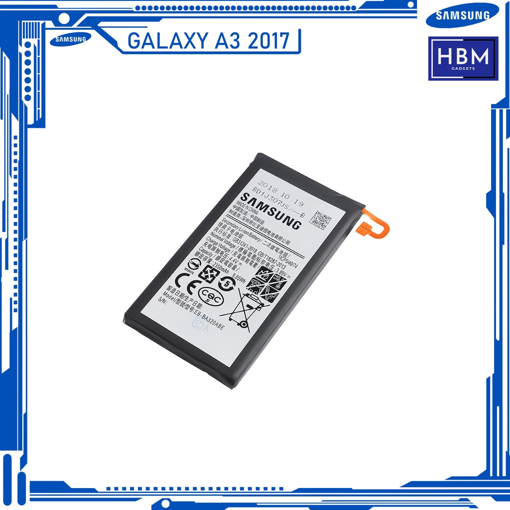 แบตแท้ Samsung Galaxy A3 2017 รุ่น A320F, A320Y, A320FL รุ่น EB ...