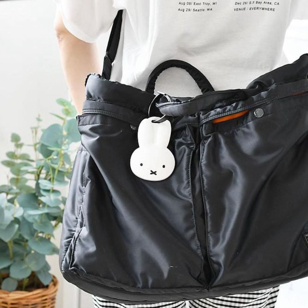 Kawaii Miffy Luggage Tag Silicone Waterproof Boarding Tags Portable ...