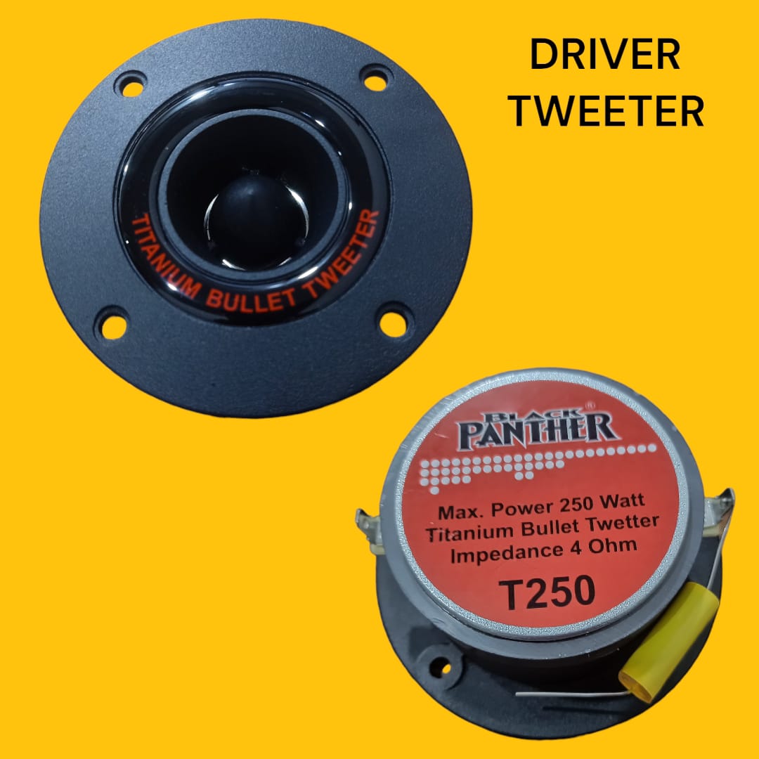 KOMPONEN AUDIO SPEAKER DRIVER TWEETER TITANIUM BLACK PANTHER ORIGINAL ...