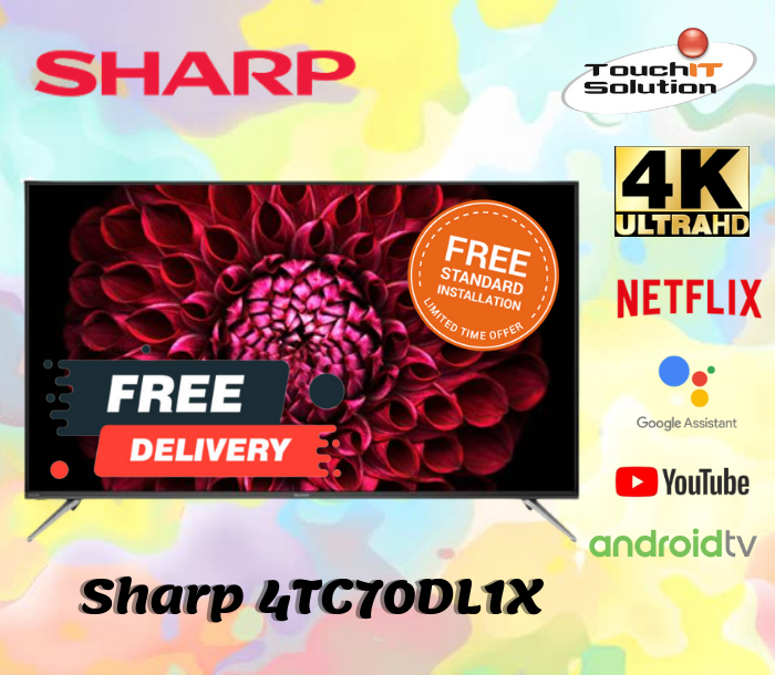 [INSTALLATION] Sh arp AQUOS 70 Inch DL1X 4K UHD 70DL1X Android TV ...