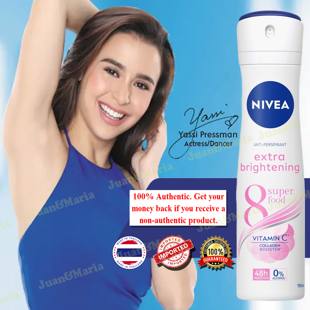 NIVEA Extra Brightening Deodorant Spray 8 Super Food MicroVit C ...
