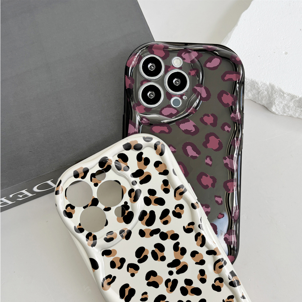 Jizetin for Xiaomi Poco X6 Pro 5G Back Cover Leopard Print Cream Wavy ...