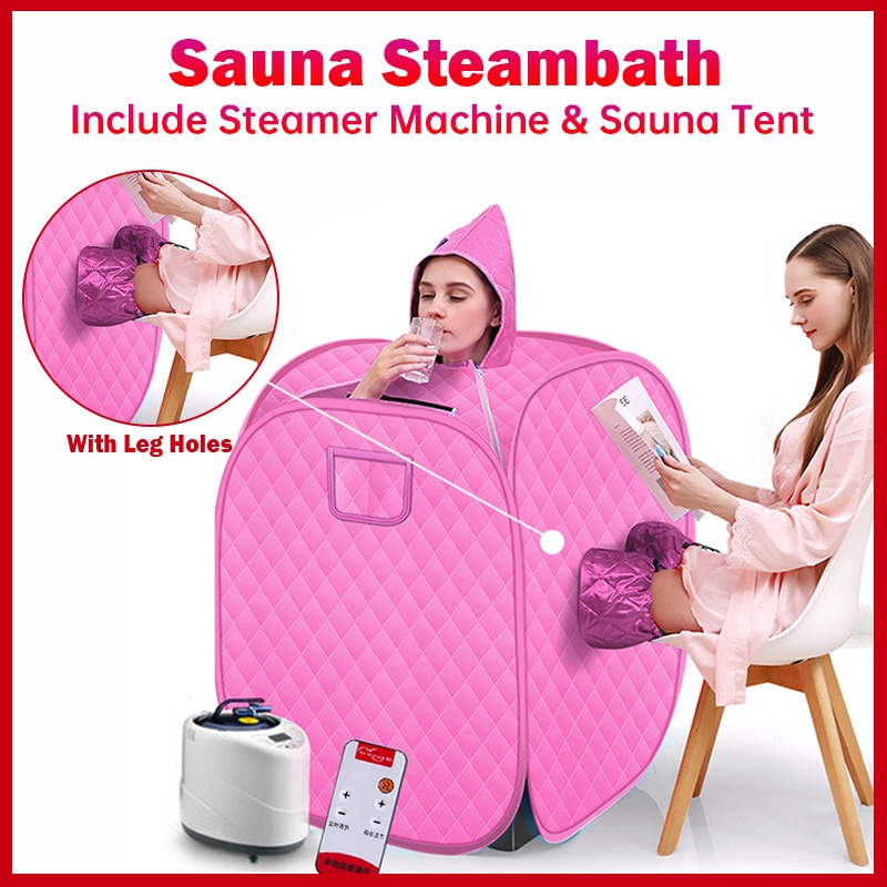 Mega Mall (Pink Color) Portable Sauna Steam Bath Sweat Steamer Sauna ...