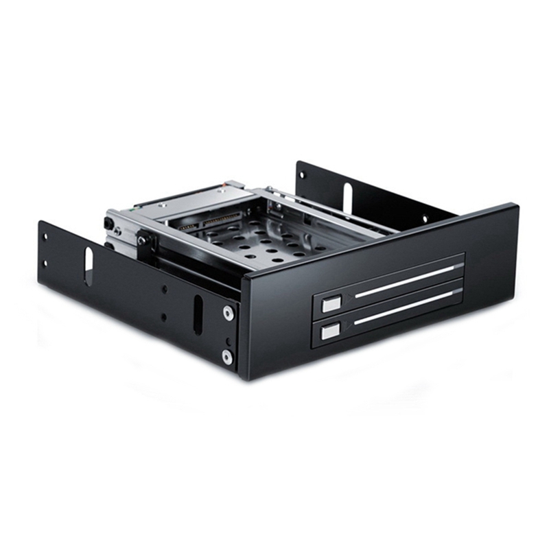 (REJY) Dual Bay SATA2 Hard Drive HDD SSD Tray Internal Mobile Rack ...