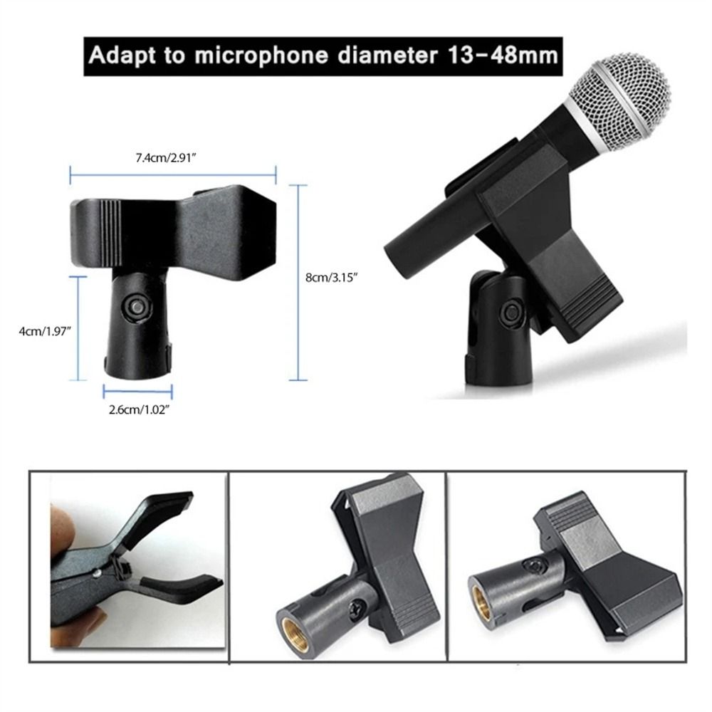 Universal Condenser Microphone Quick Release /4 Inch Clamp Bracket Mic ...