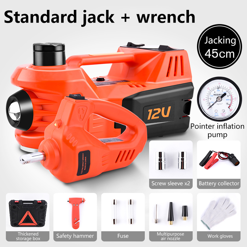 DEKES Car Electric Jacks Tool 12V 5Ton 4 In 1 Hydraulic Floor Car Jack ...