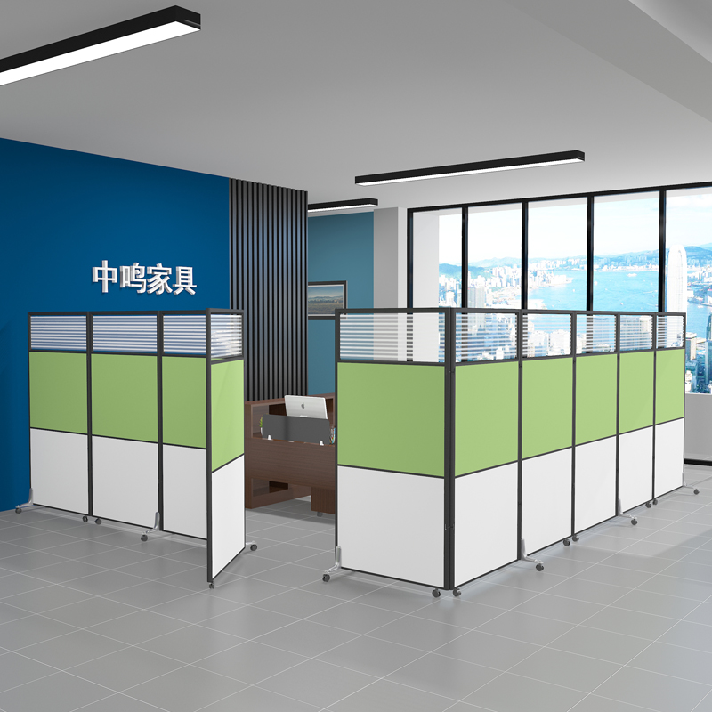 Office movable screen partition foldable sliding door factory workshop ...