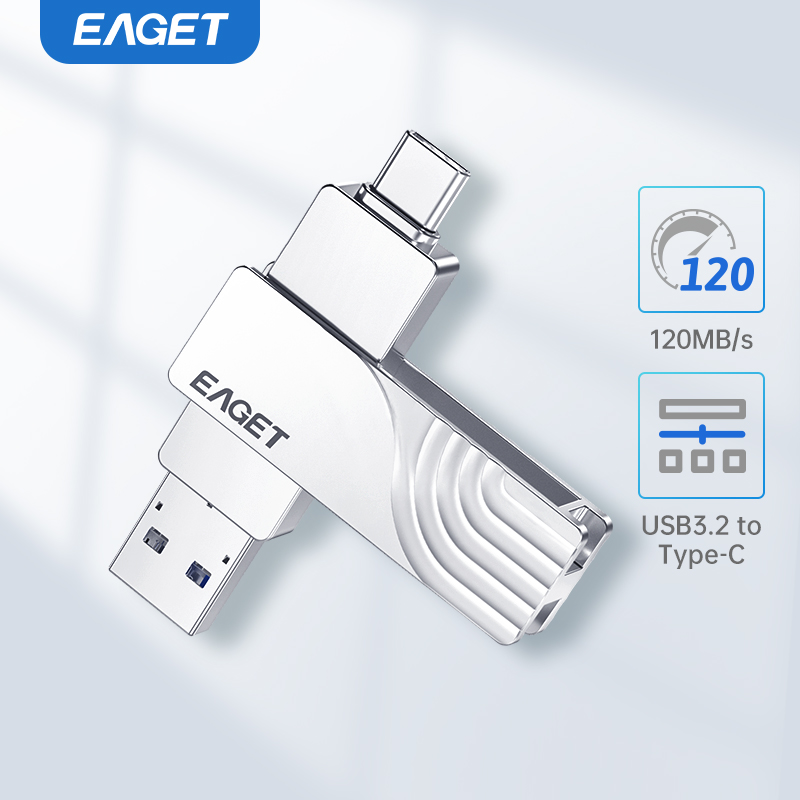 Eaget 1TB USB 3.2 OTG Type C Pen Drive 2 in 1 USB Flash Drive 128GB ...