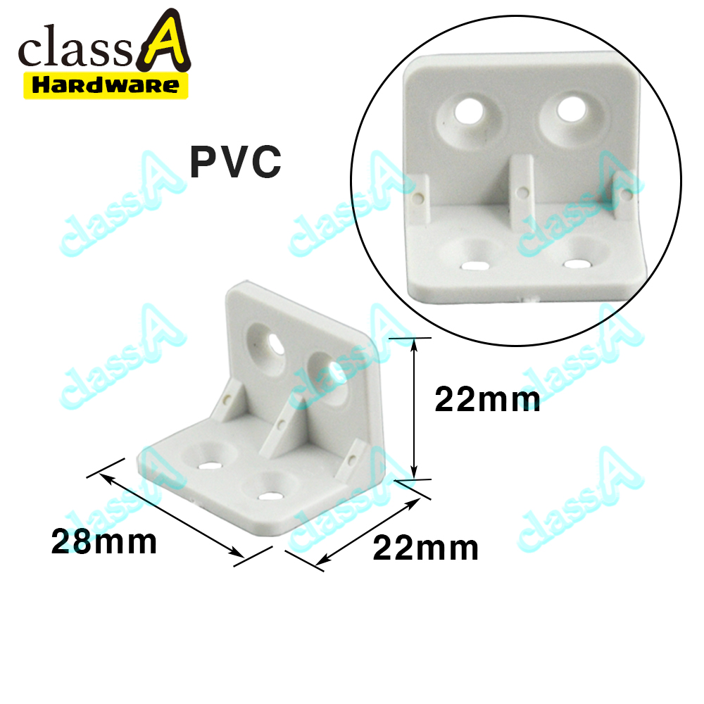 ClassAHW PVC L Shape Stainless Steel Bracket Metal Drawer Kitchen ...