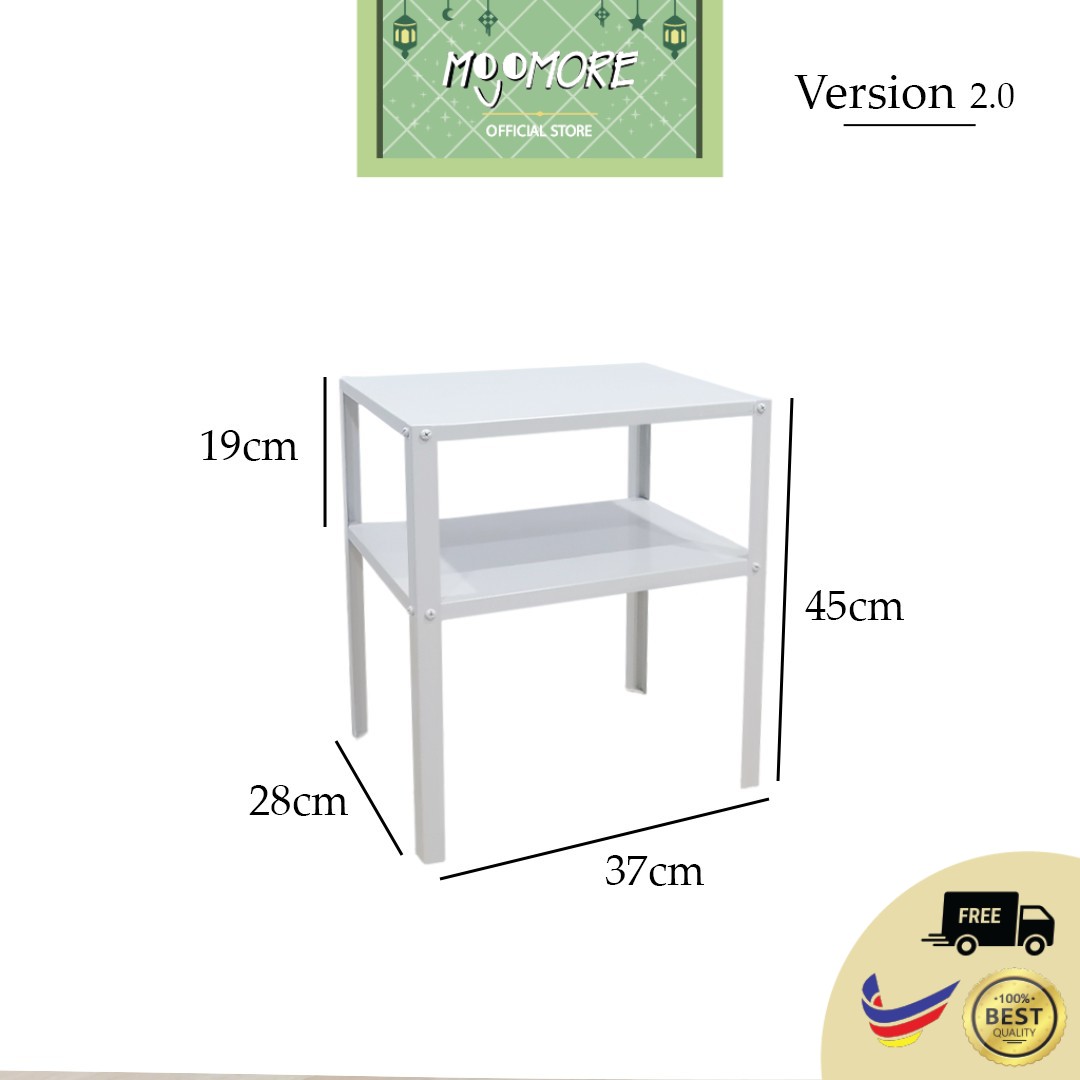 MOJOMORE® Metal Small Side Table Meja Sisi Tepi Bedroom Mini Side Table ...