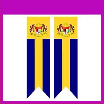 Bywafaz Car Plat Sticker - Putrajaya Flag / Bendera Putrajaya | Lazada