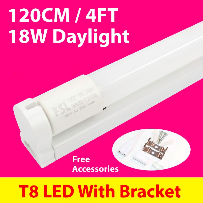 T8 LED Tube Ceiling Light Office Lighting 4FT | Lazada Singapore