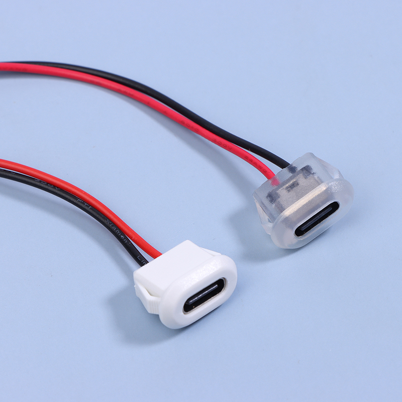 2Pcs Type-C 2P High Current Fast Charging Socket Port On USB Female ...