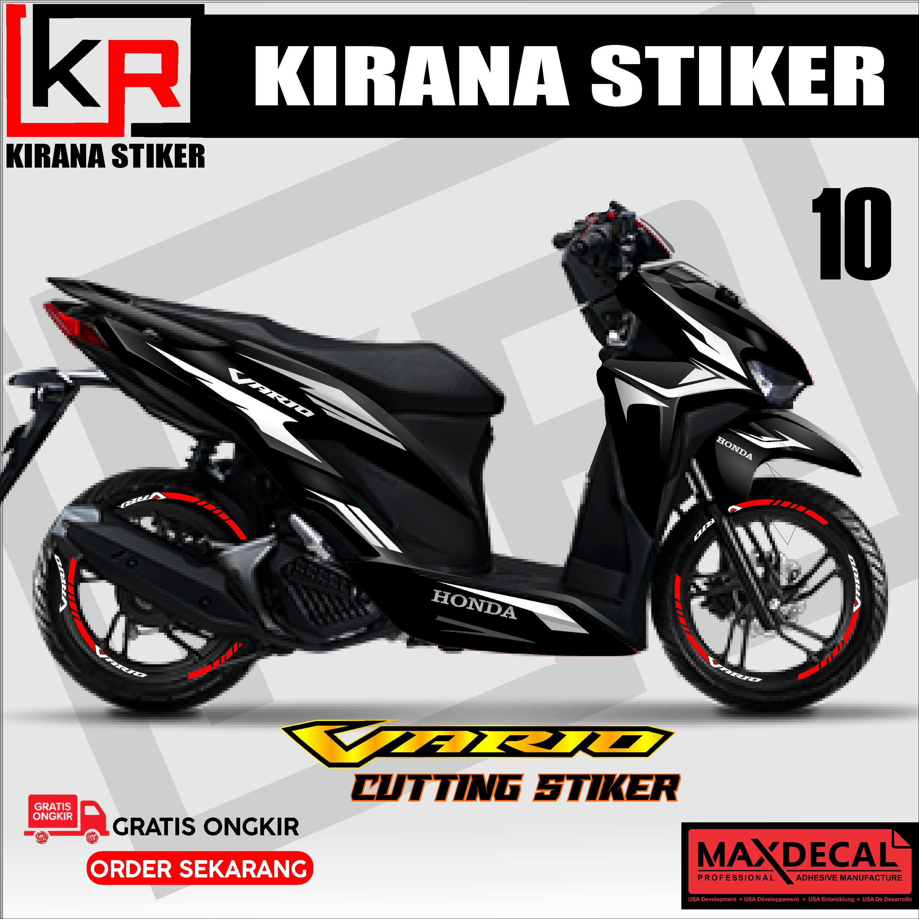 Cutting Sticker Vario 150 & 125 - Aksesoris Motor Stiker Honda Vario ...