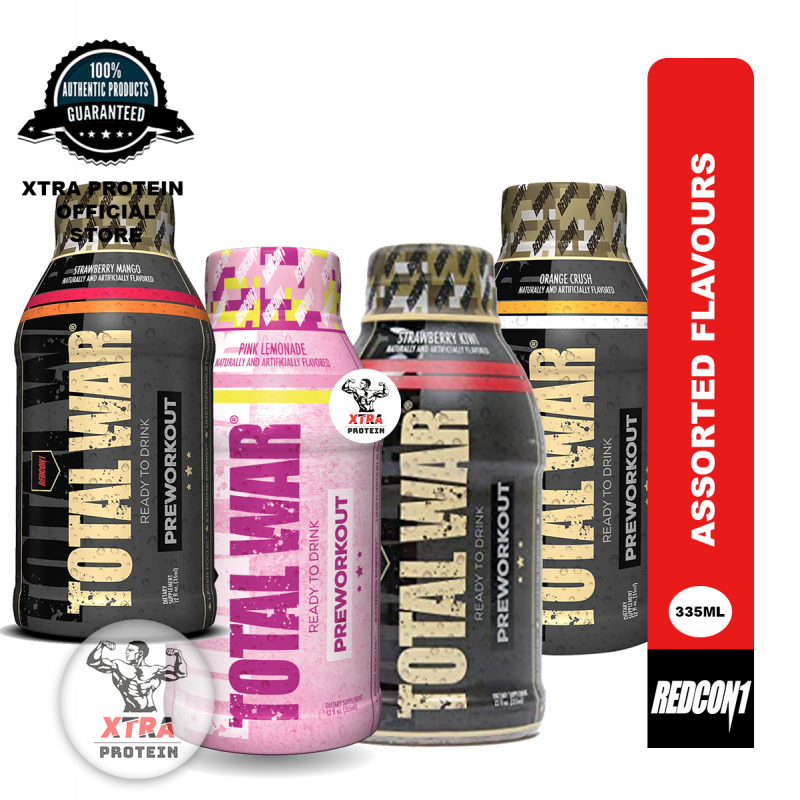 Redcon1 Total War Pre Workout (355ml) Assorted Flavours - 1 Pack ...