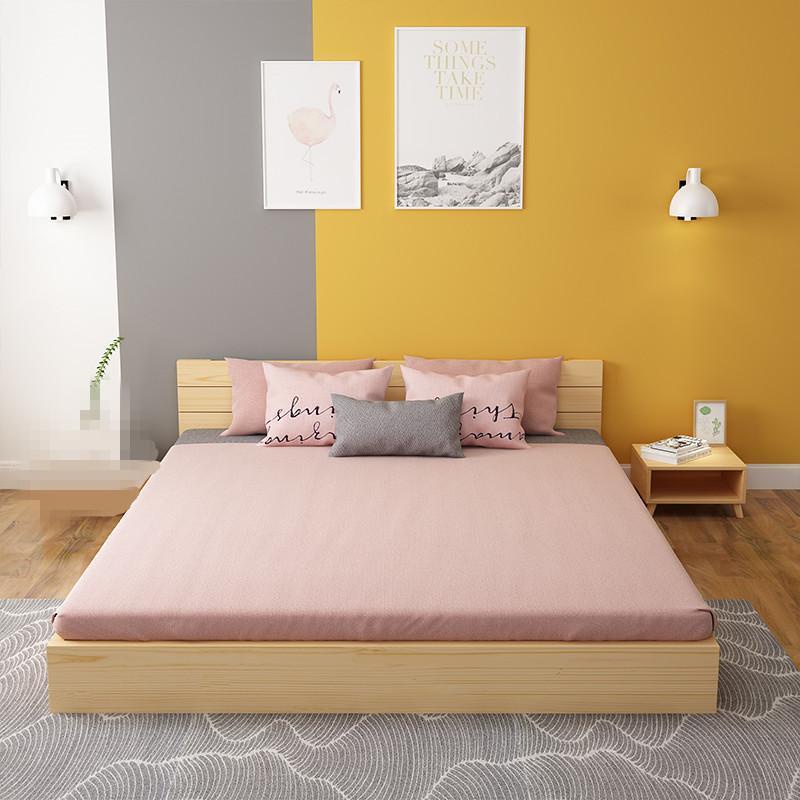 HDB Tatami Bed Solid Wood Rib Grills Bed Frame 1.5 M 1.8M Double Bed ...