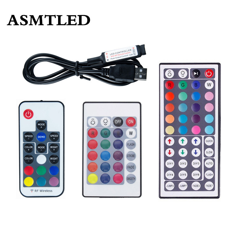 1pcs Usb Rgb Led Strip Controller Dc5v Dc5v-24v Wireless Usb Dimmer ...