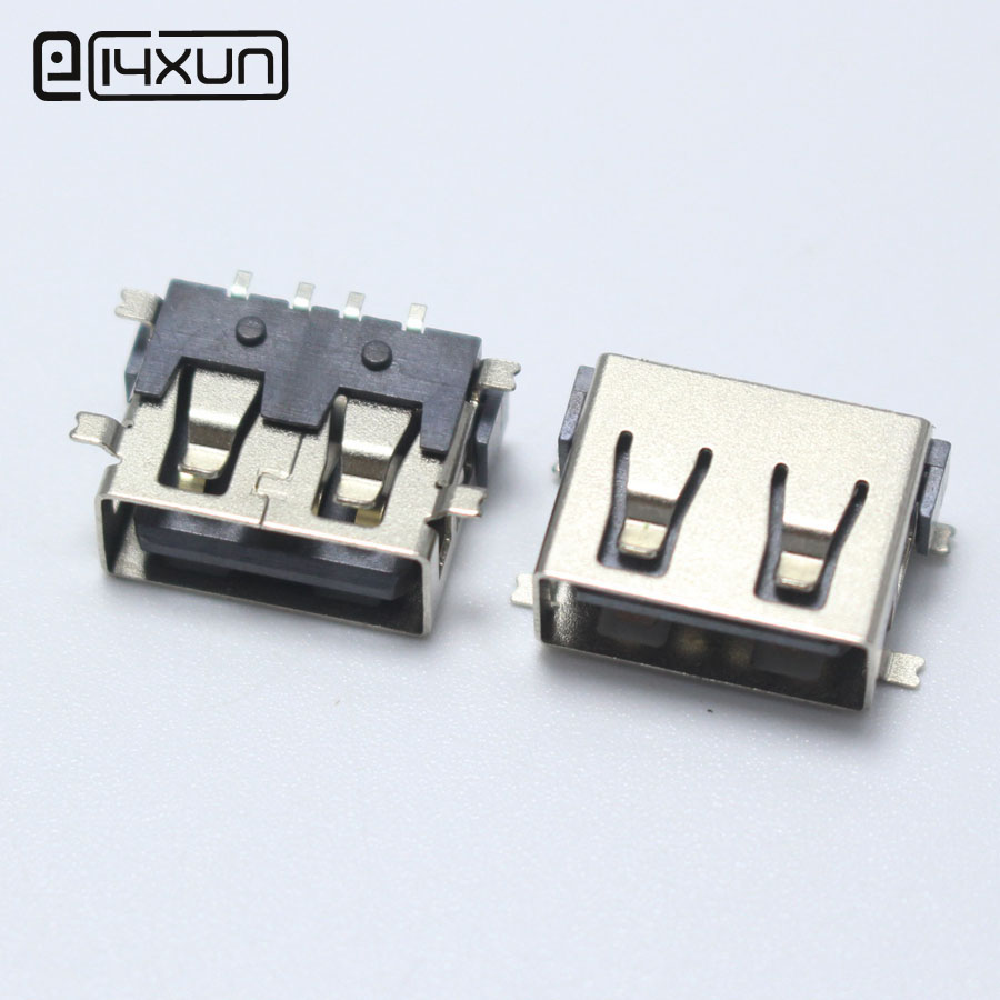 【Romantic Woman MALL】4PCS SMD USB Type A jack 4PIN AF 10.0 Mount Socket ...