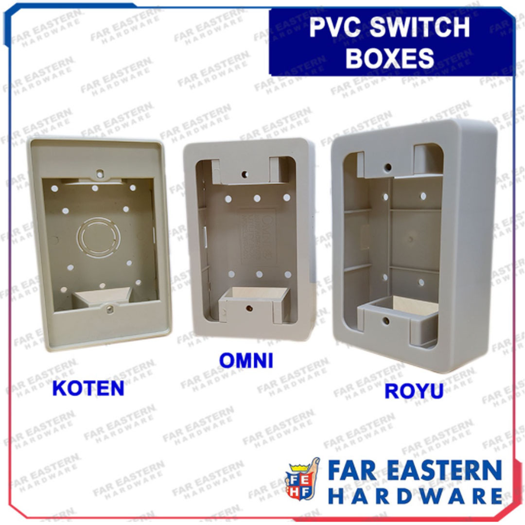 Electrical PVC Surface Switch Box OMNI / Koten / Royu Boxes | Lazada PH