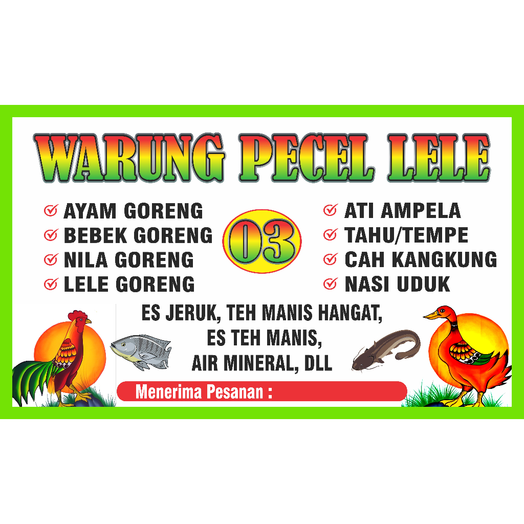 Spanduk / Banner Pecel Lele Warung Pecel | Lazada Indonesia