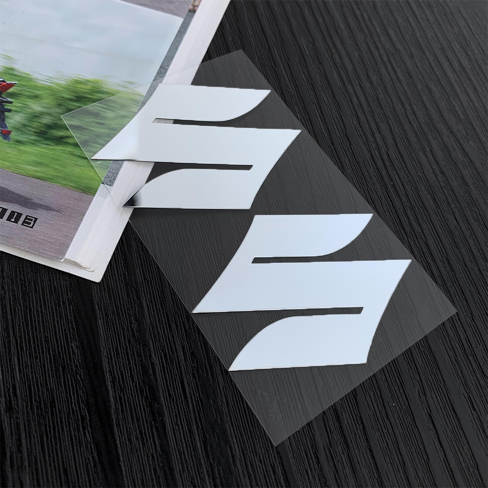 Suzuki Motorcycle Fuel Tank 3D Stereo S Logo Sticker Pure Nickel Anti ...