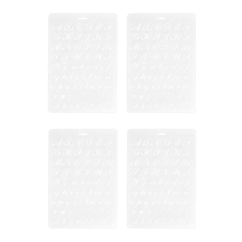 Lettering Stencils, Letter and Number Stencil, Painting Paper Craft ...
