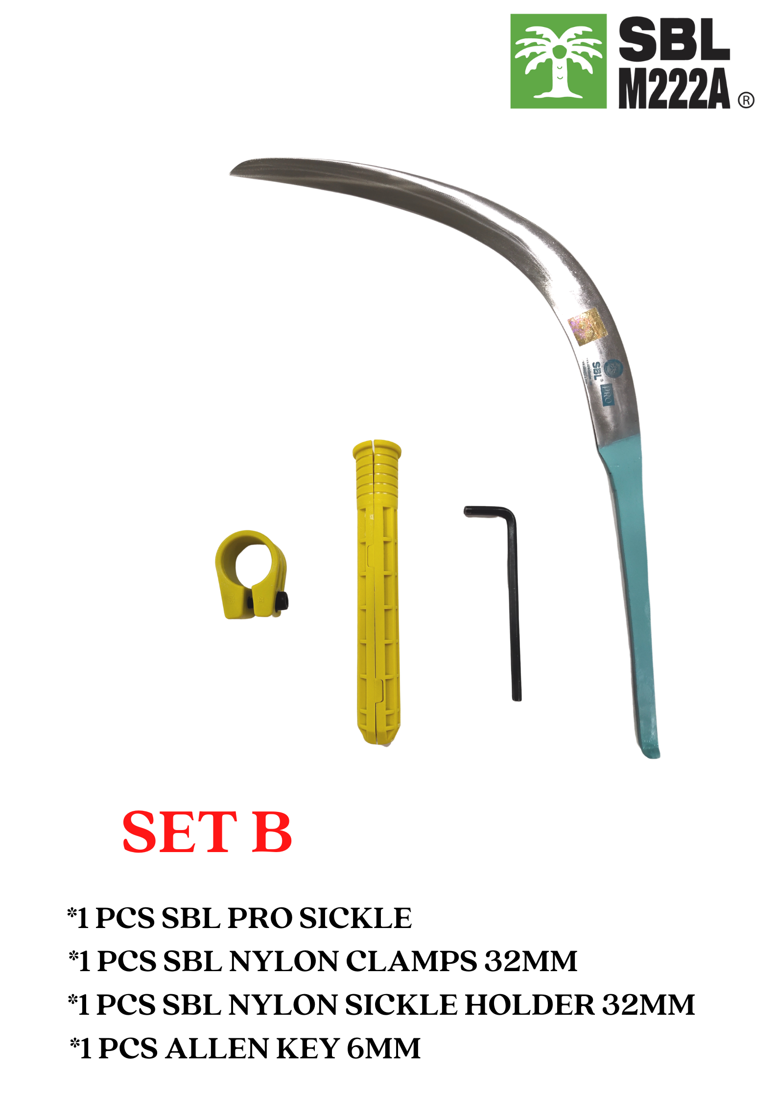 SBL PRO Sickle Oil Palm Harvesting Sickle(Sabit sawit/Egrek sawit ...