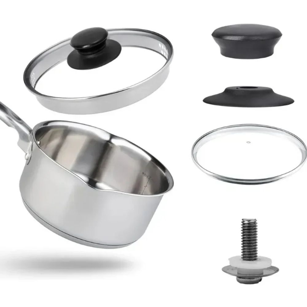 Stainless Steel Pot Lid Knobs Universal Round Cookware Replacement ...