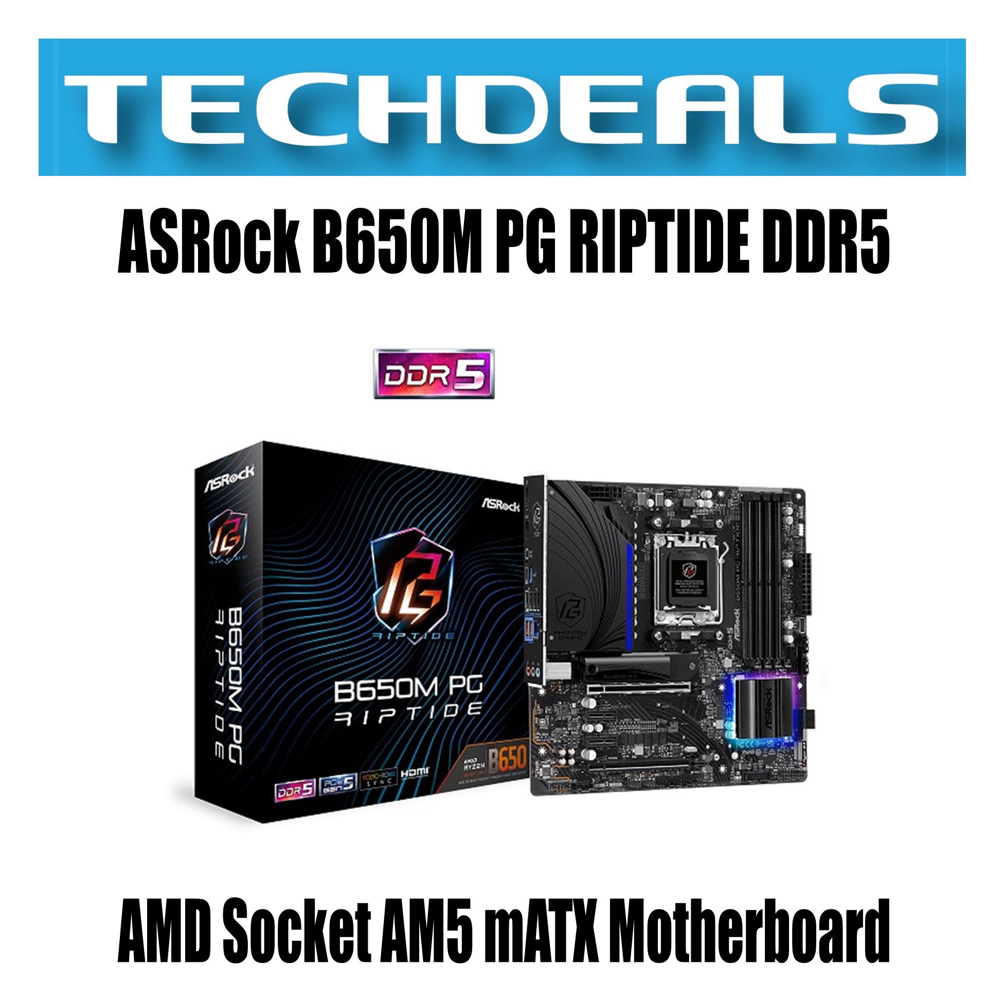 ASRock B650M PG RIPTIDE DDR5 AMD Socket AM5 mATX Motherboard | Lazada ...