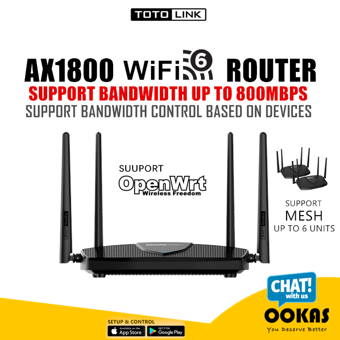 [free Installation ] Totolink X5000r Ax1800 Wifi 6 Mesh Mu Mimo Gigabit Wireless Wifi Mesh