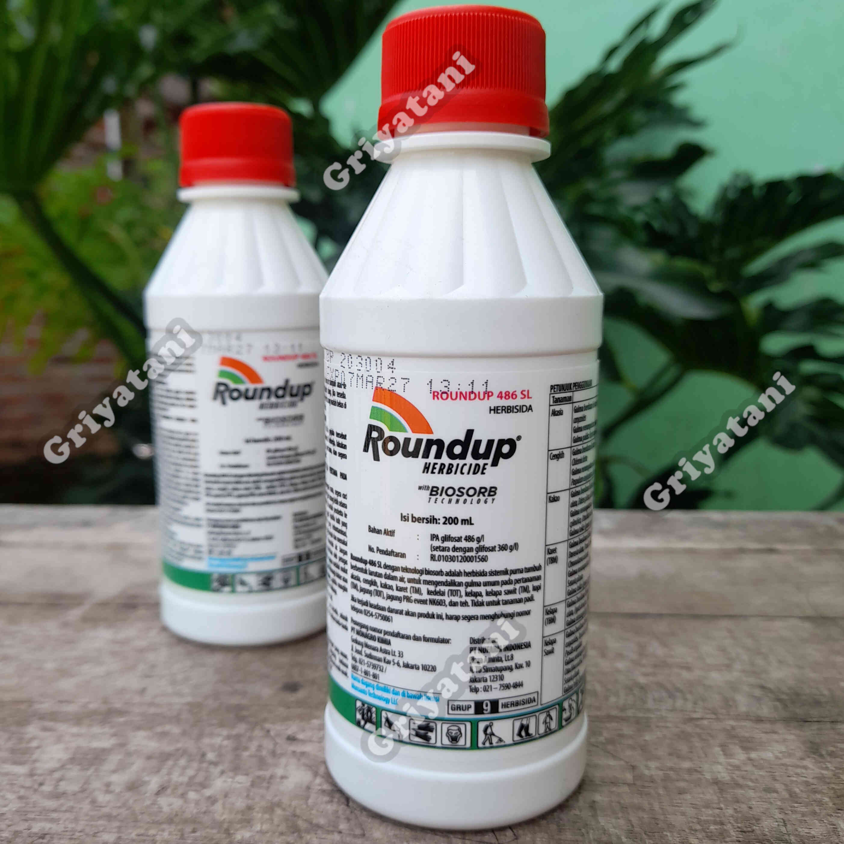 Herbisida Roundup 486SL 200 ml Asli Pembasmi Rumput | Lazada Indonesia