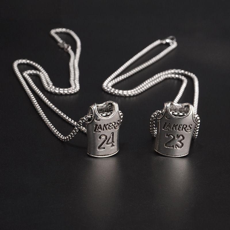 【Special offer】Titanium steel sweater chain James 23 Kobe 24 jersey ...
