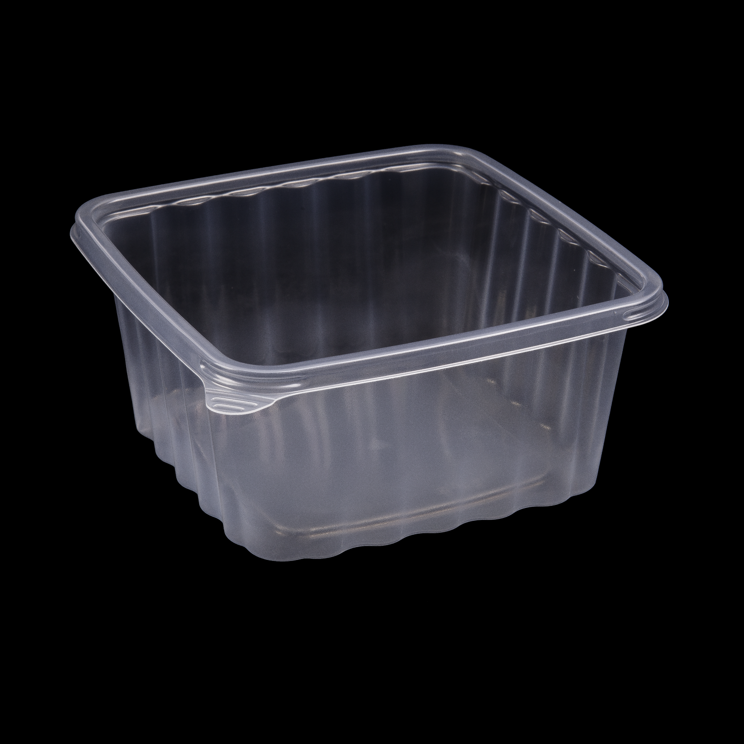 SKP Wave Pattern Disposable Square Plastic Food Container Set With Lid ...