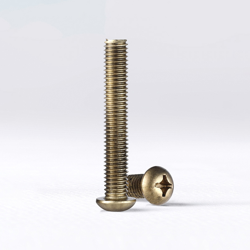 10pcs M2 M2.5 M3 M4 M5 M6 Copper Cross Screw Brass Phillips Pan Screw ...