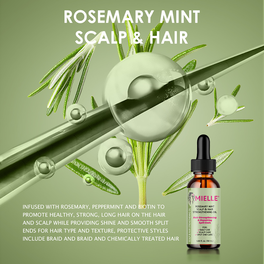 Hair Growth Essential Oil Rosemary Mint Hair Strengthening Oil ...