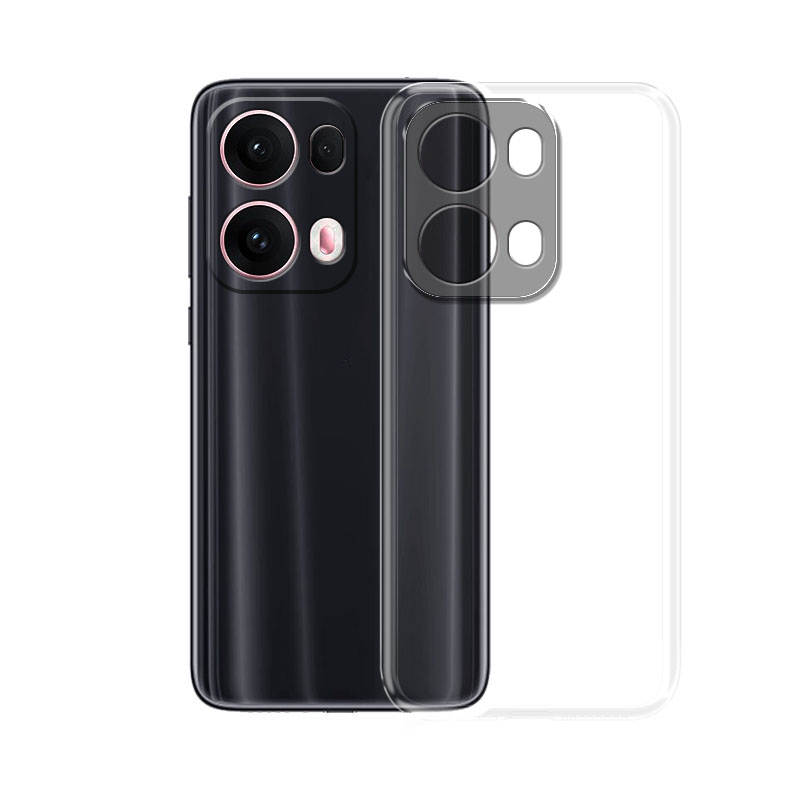 Biruiqu For OPPO Reno 13 Pro Back Cover Soft Casing Transparent TPU ...