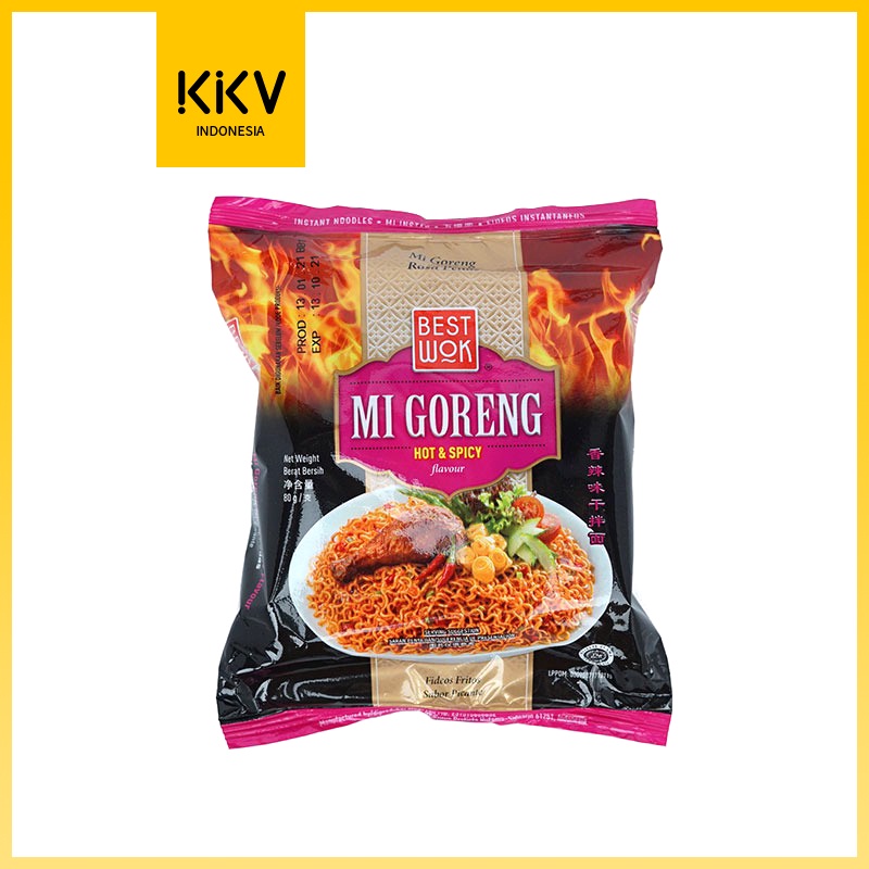 KKV - Best Wok Mi Goreng Hot & Spicy 80 gr / instant noodles /Mie ...