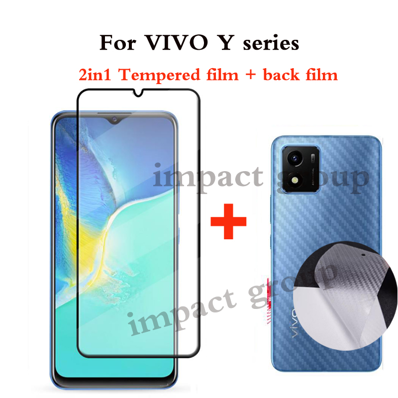 สำหรับ VIVO Y01 Y15A Y15S Y72 Y52 Y31 Y73 Y20S Y20i Y12S Y12A 1ชุด = นุ่มฟิล์มคาร์บอนไฟเบอร์กลับ ...