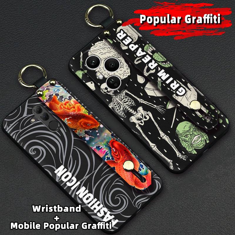 Fashion Design Anti-dust Phone Case For Honor400 Pro Global Wrist Strap ...