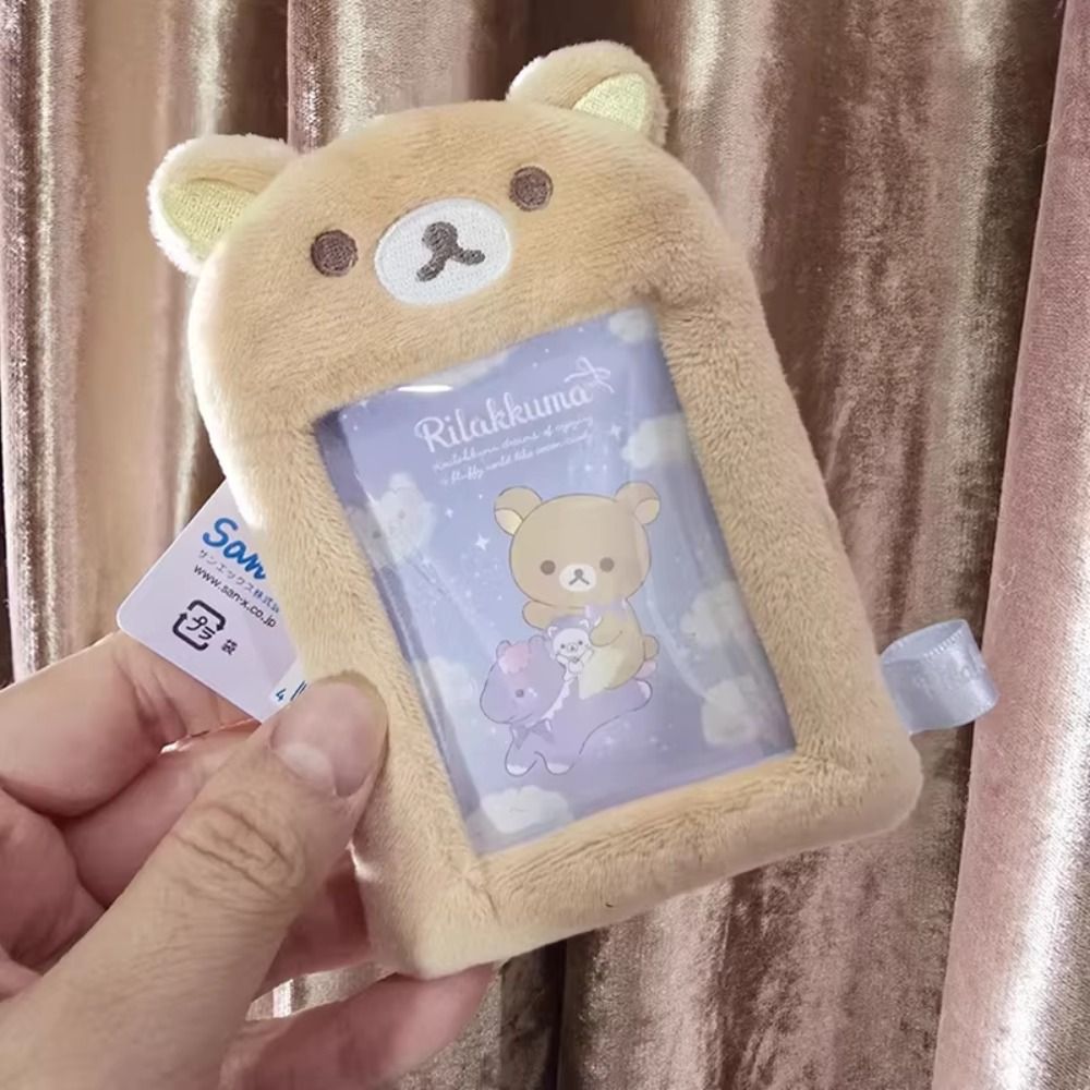 School Supplies Rilakkuma ID Card Holder Photo Storage Transparent ...