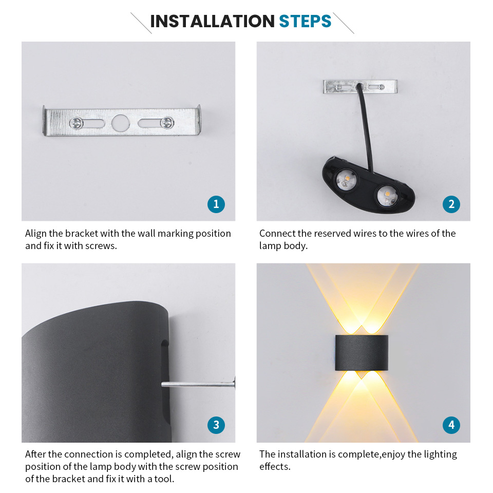 【Premium Quality】 LED Wall Light Outdoor Indoor 2W 4W 6W 8W 10W AC85 ...