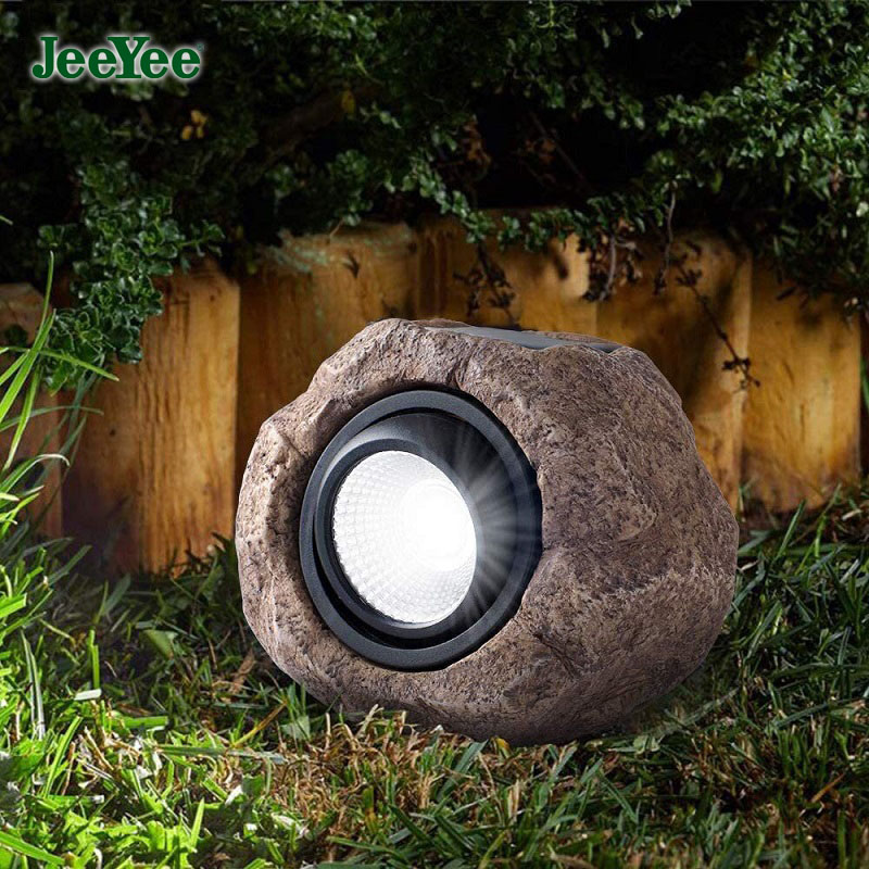 JeeYee Solar Led Outdoor Solar Light Solar Simulation Stone Lamp ...