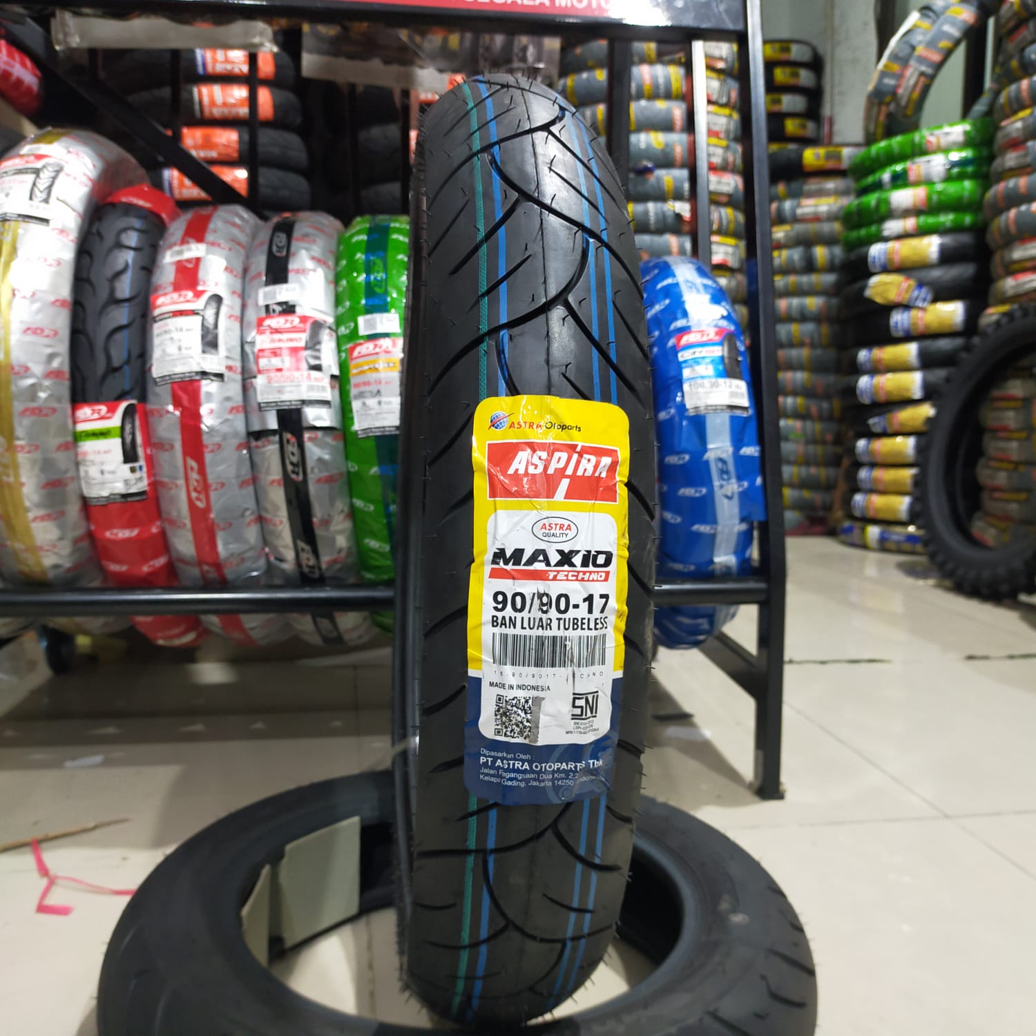 Ban Aspira Maxio Techno 90/90-17 Ban Motor Tubeless Bonus Pentil | Lazada Indonesia