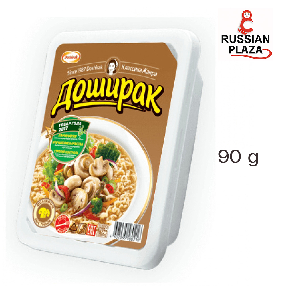 บะหมี่กึ่งสำเร็จรูป รสเห็ด Doshirak ขนาด 90 กรัม / Лапша быстрого приготовления Доширак Грибы ...