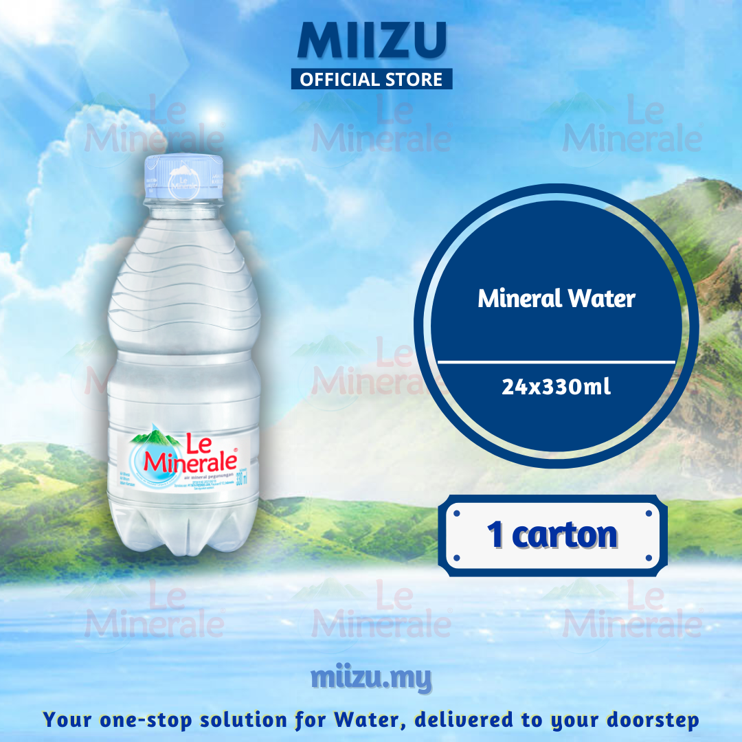 LE MINERALE Natural Mineral Water 24x330ML | Lazada