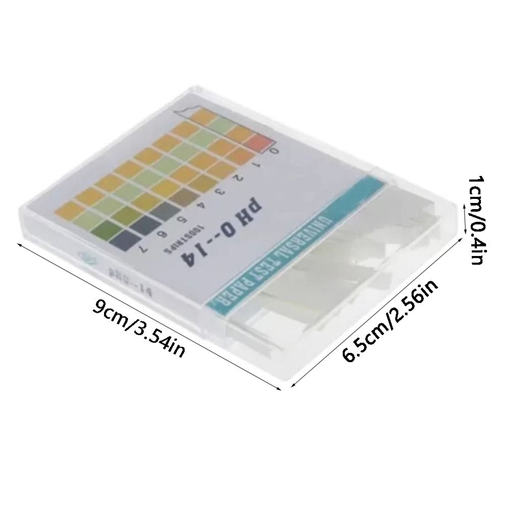 100 Strips Multi-purpose PH Value 0-14 PH Test Paper Measurement ...
